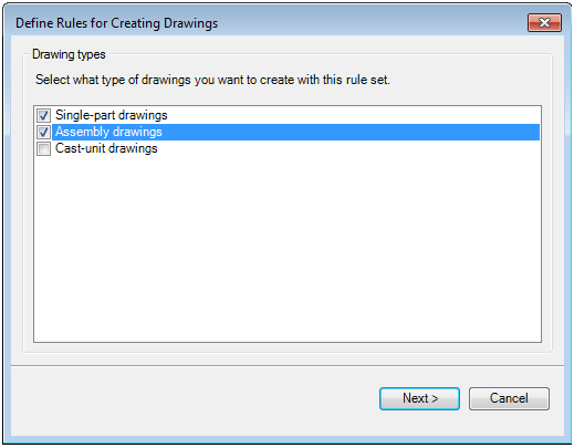 Creating a Master Drawing Catalog Rule Set | Trimble User Assistance